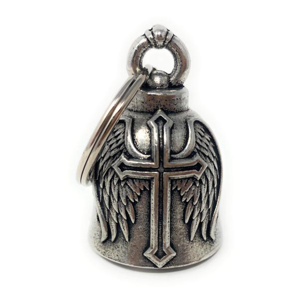 商品名: ??????? ????? ???? ?? ?????? ?????? ?? Bravo Bells Cross Wing Motorcycle Biker Ride Bell or Key Chain for Good Luck...