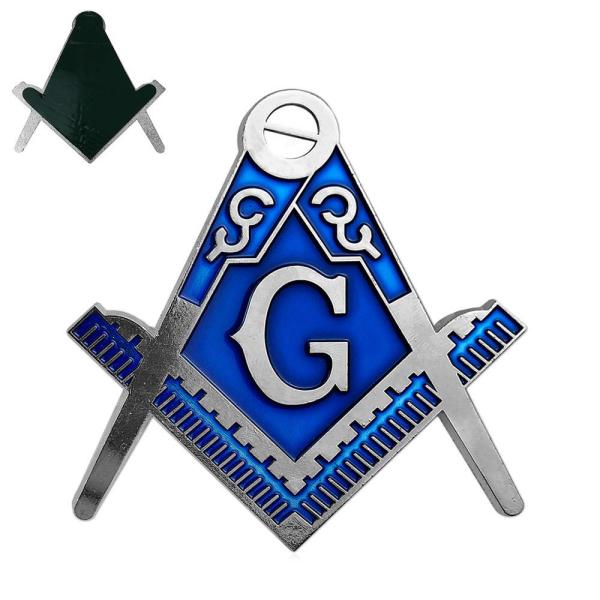 商品名: Imason Masonic 車用エンブレム 正方形&amp;コンパス フリーメイソン 自動車用デカール 高さ3インチ Imason Square &amp; Compass Masonic Car Emblem Freemaso...