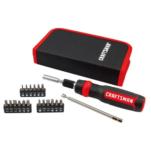 商品名: CRAFTSMAN Ratcheting Screwdriver Set, 26-Piece (CMHT68001) CRAFTSMAN Ratcheting Screwdriver, Multibit Set, 26-Piece...