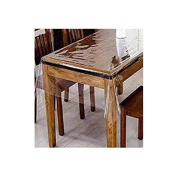 商品名MB Home 丈夫な透明プラスチック長方形テーブルクロス PVCテーブルプロテクター/クリア防水プラスチックテーブルクロス キッチンダイニングルーム 木製家具保護カバー (60インチ x 90インチ 長方形)MB Home Heav...