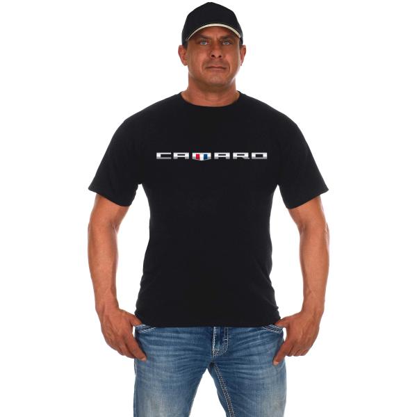 商品名: JH Design メンズ シボレー カマロ シールド Tシャツ 半袖 ブラック クルーネックシャツ US サイズ: X-Large カラー: ブラック JH Design Men's Chevy Camaro Shirt Shi...
