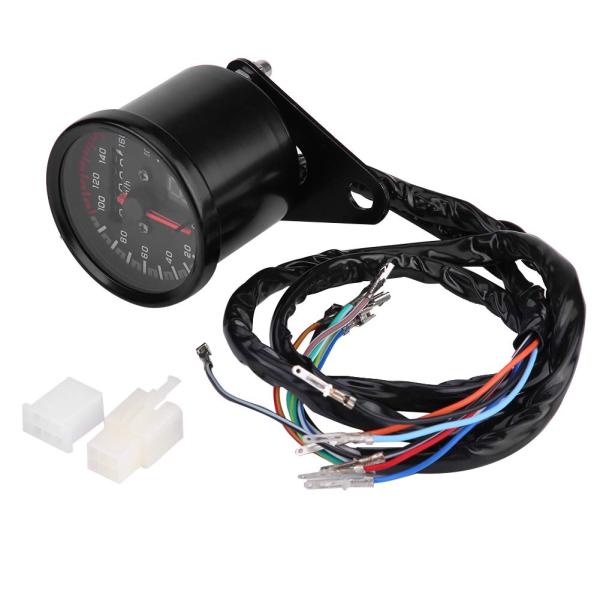 商品名Suuonee Motorcycle Speedometer, Universal Digital Odometer Speedometer Tachometer Gauge with LED Indicator(Black)ブランド...