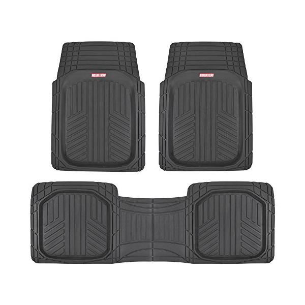 商品名: BDK FlexTough 輪郭ライナー ? ディープディッシュヘビーデューティーラバーフロアマット 車/SUV/トラック/バン用 ? 全天候保護 ? 無臭(ディープディッシュ1) BDK FlexTough Contour Li...