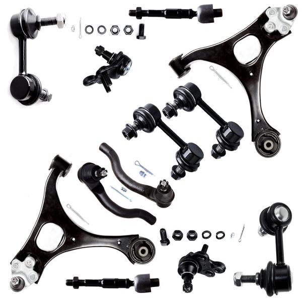 商品名: cciyu 下部コントロールアーム 下部ボールジョイント フロントリアスウェイバー エンドリンク アウターインナータイロッドエンドリンク ホンダCIVIC用 12個サスペンションキット cciyu Lower Control Ar...