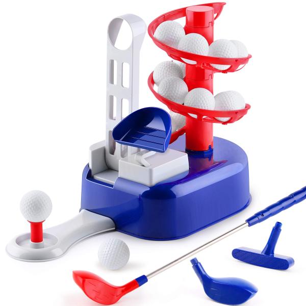 商品名: iPlay, iLearn (アイプレイ、アイラーン) ゴルフおもちゃセット iPlay, iLearn Kids Golf Toys Set W/Left &amp; Right Club Head, Indoor Outdoo...