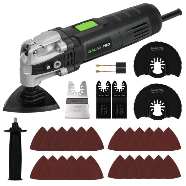 商品名:  GALAX PRO 3.5A 6 Variable Speed Oscillating Multi Tool Kit with Quick Clamp System Change and 30pcs Accessories, O...