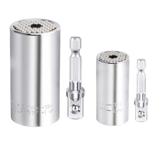 商品名: ユニバーサルソケットレンチセット (11-32mm 7-19mm) 多機能ハンドツール ユニバーサル修理ツール 多機能ラチェットユニバーサルソケット 2個セット KAYLAN Universal Socket Wrench Set...