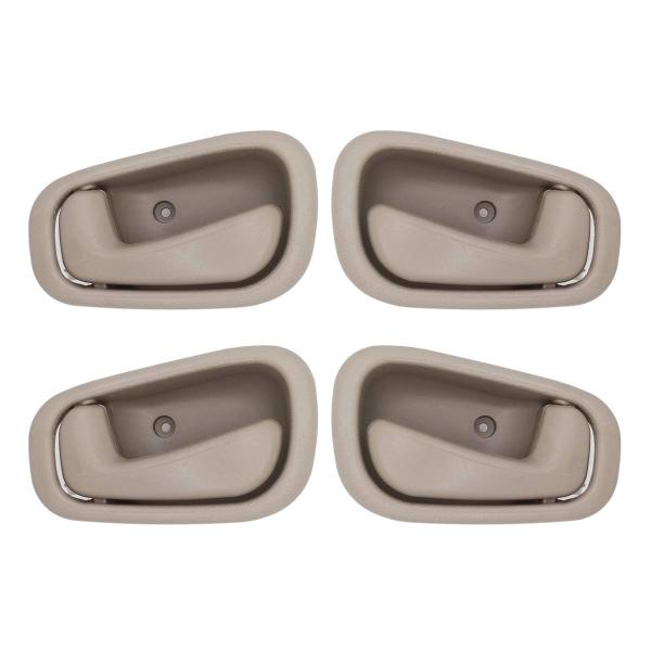 商品名: BOPART 内装ドアハンドル 1998 1999 2000 2001 2002 トヨタ カローラ シボレー プリズム フロント リア 運転席 助手席側 交換用 マニュアルロック ベージュ/タン (4個) BOPART Insid...