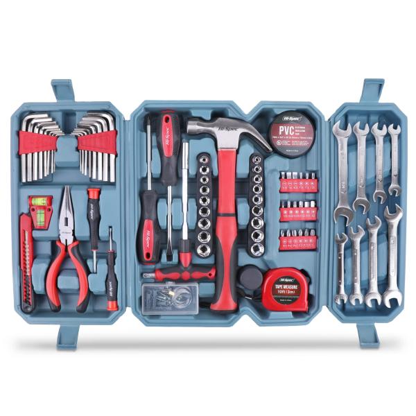 商品名:  Hi-Spec 73pc Home &amp; Auto Tool Kit Set. Complete Essential Hand Tools for DIY Repair in a Carry Boxブランド: Hi-Spe...