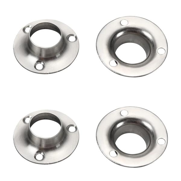 商品名:  MroMax 304 Stainless Steel Wardrobe Pipe Bracket, 0.77Inch Dia, Wall Mount Hanging Rail Rod Support Socket 10Pcsブラ...