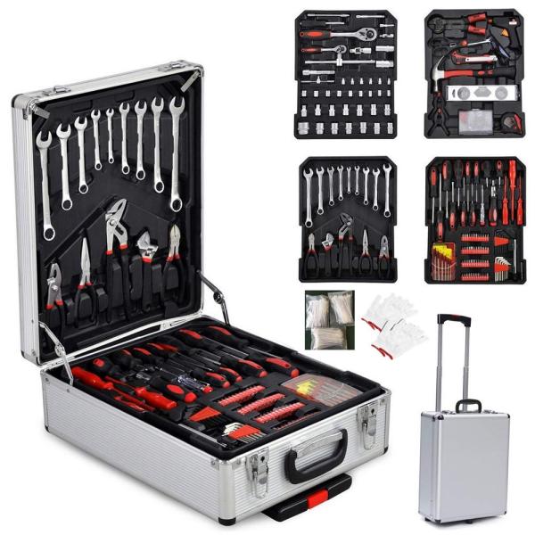商品名:  TUFFIOM Tool Box with Tools 799pcs Household Tool Set with Aluminum Trolley Case, Auto Repair Tool Kit Toolbox and...