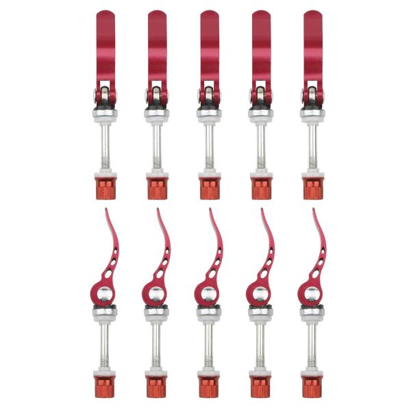 商品名: Rowiz レッド アルミニウム合金 自転車シートクランプ M6 × 65mm 自転車 バインダー クランプ ボルト シートポスト クイックリリース 10個パック Rowiz Red Aluminum Alloy Bike Sea...