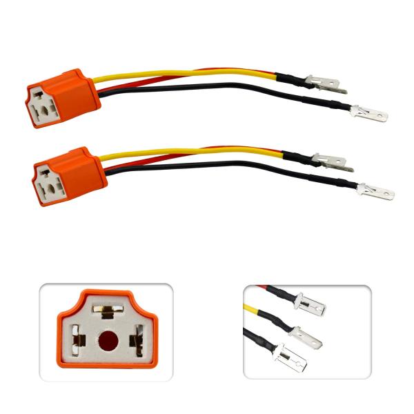 商品名: LivTee セラミック H4 9003 HB2 スコケット 3 アダプター 配線ハーネスソケットワイヤー ヘッドライト フォグライト用 非標準H4プラグピンの修理 LivTee Ceramic H4 9003 HB2 Headl...