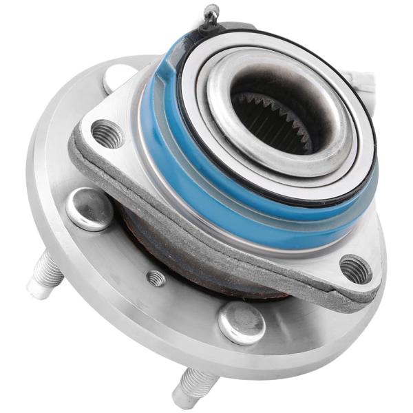 商品名: QJZ 513179 [1個] フロントホイールハブとベアリングアセンブリ スタッド5個とABSケーブル付き 高耐久設計 (ロール成形) QJZ [1-Pack] 513179 - Front Wheel Hub Bearing ...