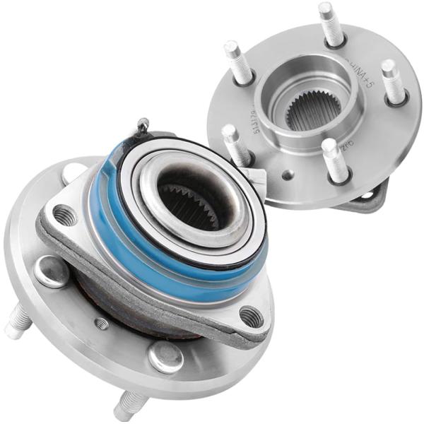 商品名: QJZ [2個パック] 513179 - フロントホイールハブベアリングアセンブリ [4輪ABSモデルのみ] ビュイック、キャデラック、シボレー、オールズモビル、ポンティアック、サターン[詳細は説明をご覧ください] QJZ [2-...