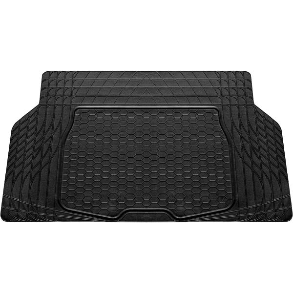 商品名TLH Semi Custom Trimmable Vinyl Black Cargo Mat, Large Heavy-Duty Rubber Cargo Mat for Cars, Universal Fit Full Set, ...