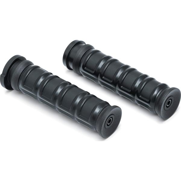 商品名: Kuryakyn 6675 ディリンガーハンドルバー 電子スロットルコントロール用グリップ:2008-19 ハーレーダビッドソン オートバイ サテンブラック 1ペア Kuryakyn 6675 Dillinger Handleba...