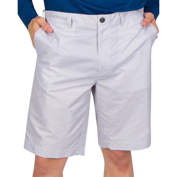商品名: Three Sixty Six Seersucker ゴルフショーツ メンズ 速乾 カジュアルウォークショーツ 股下10インチ US サイズ: 40 カラー: グレー Three Sixty Six Seersucker Golf...