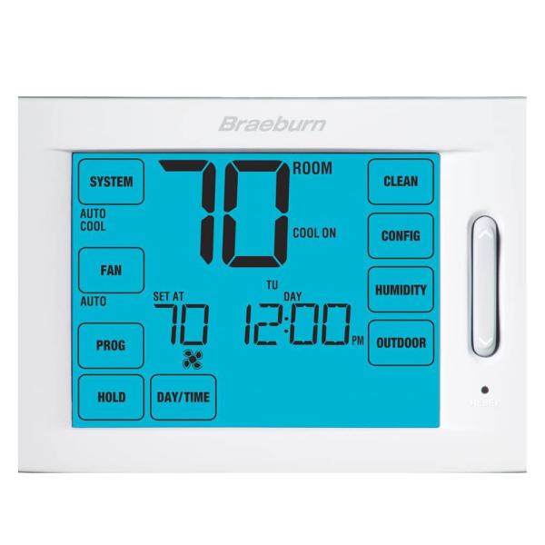 商品名:  BRAEBURN 6425 7 Day, 5-2 Day Programmable Touchscreen Hybrid Thermostat w/Humidification Control (4H/2C)ブランド: Brae...
