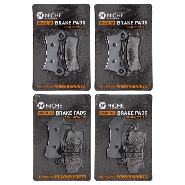 商品名: NICHE ブレーキパッドセット ハーレーダビッドソン トライグライド ウルトラクラシック ストリートトライク 41854-08 83911-09B コンプリートセミメタリック NICHE Brake Pad Set for Ha...