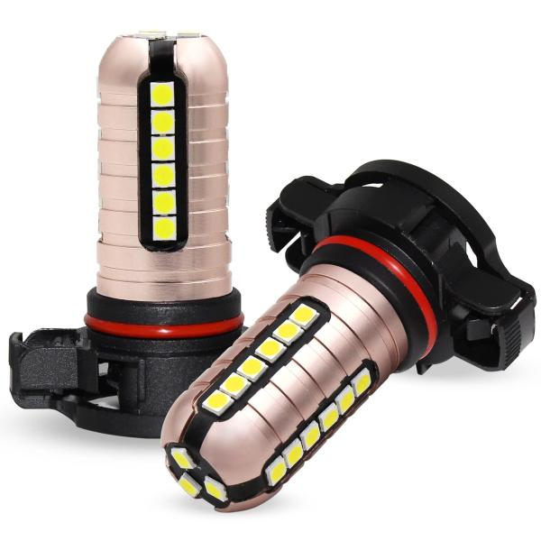 商品名:  PHINLION PSX24W 2504 LED Fog Light Bulbs 3000 Lumens Super Bright 3030 Chipsets 12V 12276 LED Bulb Replacement for...