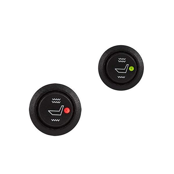 商品名:  Car Seat Heater Switches, 2Pcs 3 Pin Round Rocker Toggle Switches, Universal Heated Seat Switches, 12V 20A High Lo...