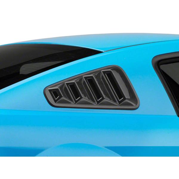 商品名: SpeedForm クォーターウィンドウルーバー カーボンファイバーの外観 05-09 マスタングクーペ SpeedForm Quarter Window Louvers; Carbon Fiber Appearance Comp...