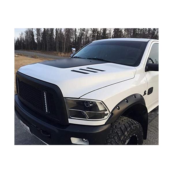 商品名:  Hood Vent Decals Inserts Stickers for 2010-2018 Dodge Ram 2500 &amp; 3500 HD (Flat Black)ブランド: Southern Car Parts商...