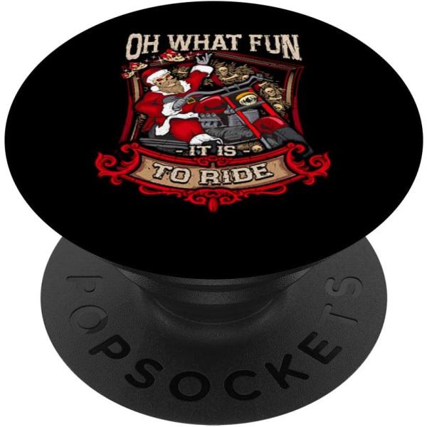 商品名Biker Santa Oh What Fun Ride Gift Motorcycle Christmas PopSockets Grip and Stand for Phones and Tabletsブランド：NYC Motor...