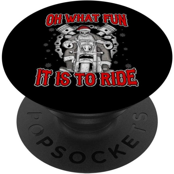 商品名Biker Santa Gift Motorcycle Christmas Oh What Fun PopSockets Grip and Stand for Phones and Tabletsブランド：NYC Motorcycle...