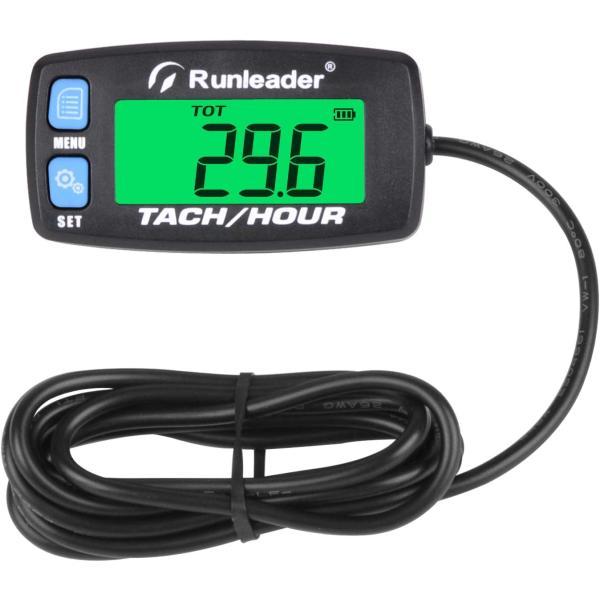 商品名Runleader デジタルエンジン時間計 メンテナンスリマインダー タコメーター 芝刈り機 トラクター 発電機 チェーンソー 海洋 ATV オートバイ スノーモービル コンプレッサー ガス駆動装置 68.5x34.9x17.2mm ...