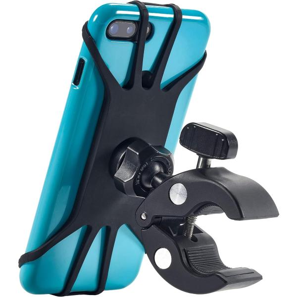 商品名アップグレード 2023 自転車 &amp; オートバイ用携帯電話マウント - 最も安全で信頼性の高い自転車携帯電話ホルダー iPhone Samsung または任意のスマートフォン用 ストレス耐性 &amp; 高度に調整可能. x1...