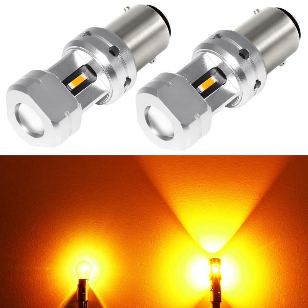 商品名:  PHINLION 1157 7528 Amber LED Turn Signal Light Bulbs Super Bright 2057 2357 2397 3496 LED Bulb for Blinker and Par...