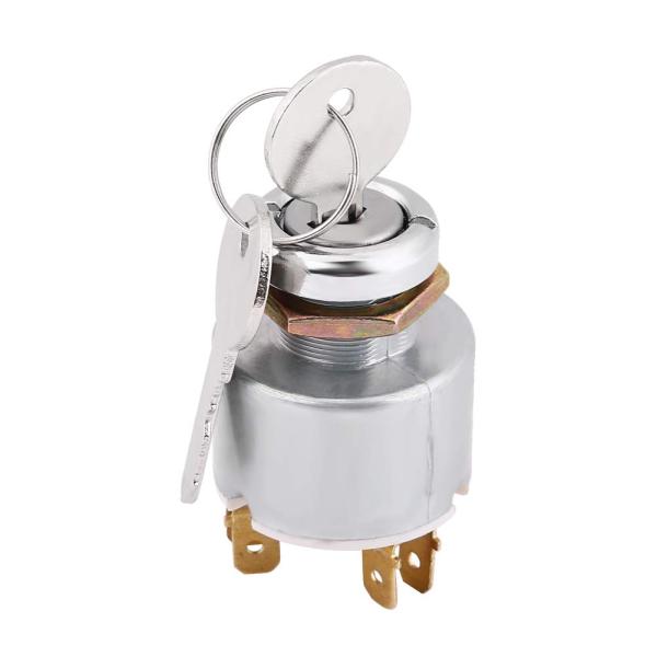 商品名Qiilu 12V イグニッションスイッチ キー2個付き 防水 イグニッションキー スタータースイッチ 車 オートバイ ボート ルーカス SPB501Qiilu 12V Ignition Switch with 2 Keys Wate...