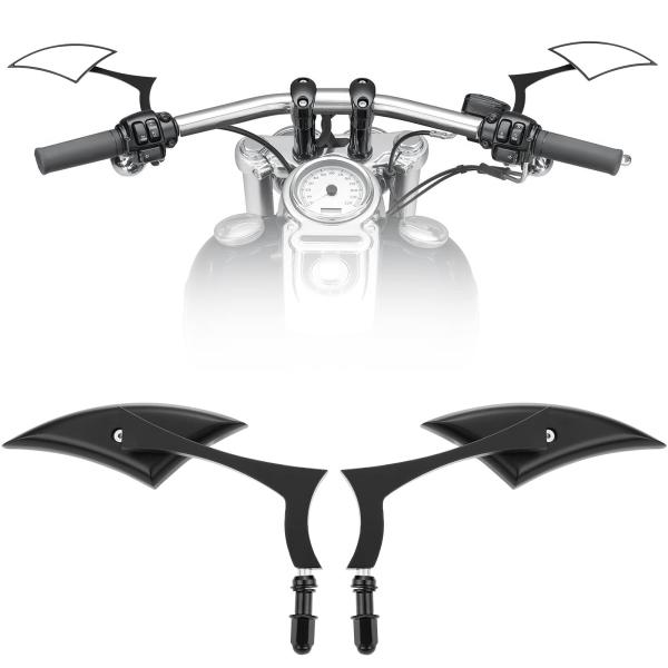 商品名:  KEMIMOTO Black Spear Blade Mirrors Motorcycle Rear View Mirrors 1 Pair Sportster Side Mirrors for Street Glide Ele...