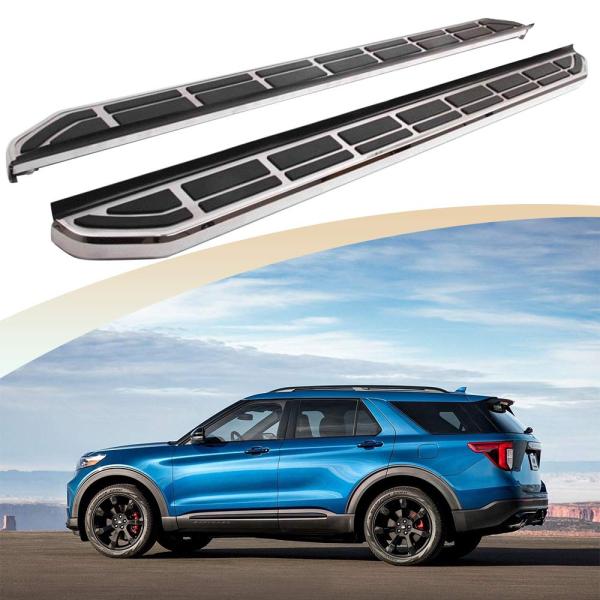商品名: SnailAuto 2020 2021フォードエクスプローラー用 ランニングボード サイドステップ Snailfly Fit for 2020-2023 Ford Explorer -Running Boards -Side St...