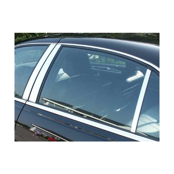 商品名: 707Motoring ステンレス光沢クロムピラーポストトリム 6個入り リンカーンタウンカー 1998-2011 (4ドア、セダン) 707Motoring Stainless Polished Chrome Pillar Po...