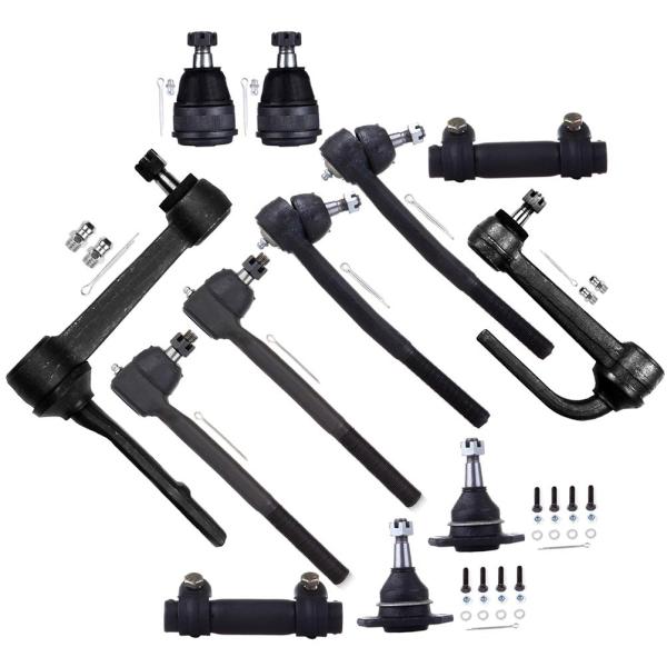 商品名:  SCITOO 12pcs Suspension Kit Inner Tie Rod Ends Lower Ball Joints Outer Tie Rod Ends Upper Ball Joints Idler Arm Id...