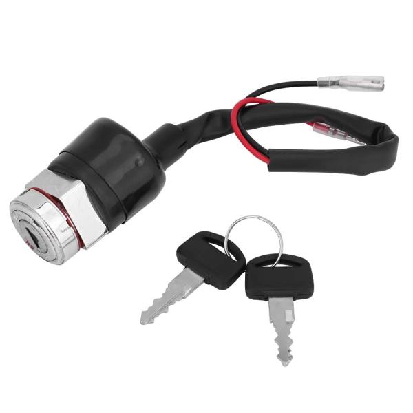 商品名Motorcycle Ignition Switch with Key,Ignition Key Switch 2 Wires &amp; 2 Keys for CB100 1970-1972 CB125S 1973-1975 CT9...
