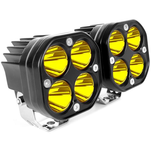 商品名: Yellow Led Pods Lights 3Inch 40W Led Driving Off Road Lighting 12V 24V Spot Cube Light Bar for 4WD Pickup Trucks Bo...