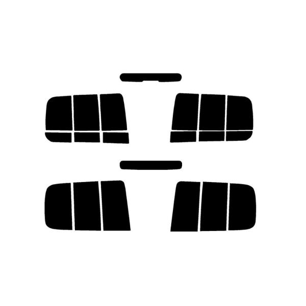 商品名: Rtint テールライトティントカバー フォードマスタング2005-2009対応 - ブラックアウトスモーク Rtint Tail Light Tint Covers Compatible with Ford Mustang 20...