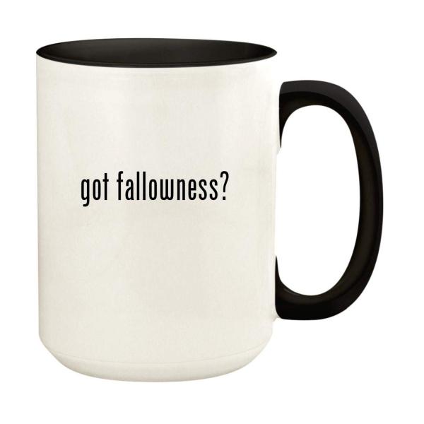 商品名:  Knick Knack Gifts got fallowness? - 15oz Ceramic Colored Handle and Inside Coffee Mug Cup, Blackブランド: Knick Knack ...