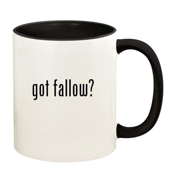 商品名:  Knick Knack Gifts got fallow? - 11oz Ceramic Colored Handle and Inside Coffee Mug Cup, Blackブランド: Knick Knack Gift...
