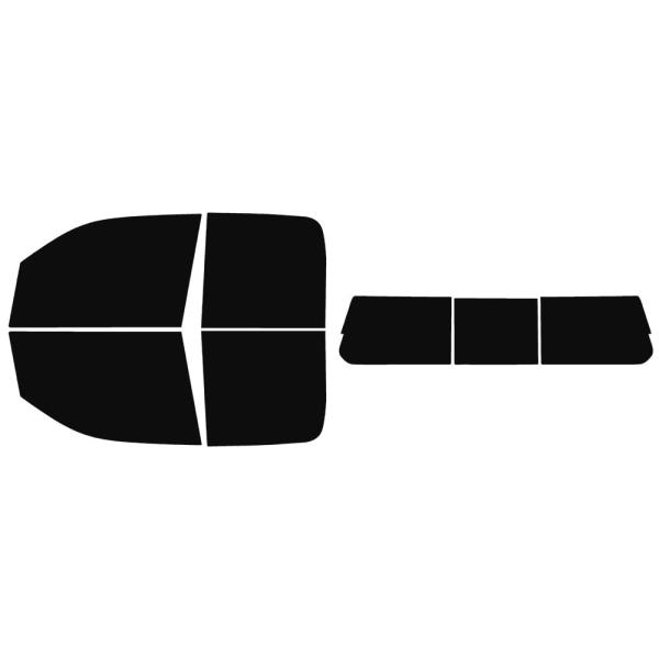 商品名: プレカットウィンドウティントキット - 適合サイズ:第5世代 2019、2020、2021 &amp; 2022 Ram 1500 クアッドキャブトラック (3ピーススライダーリア付きフルトラック:5%) 自動車用ウィンドウフィル...