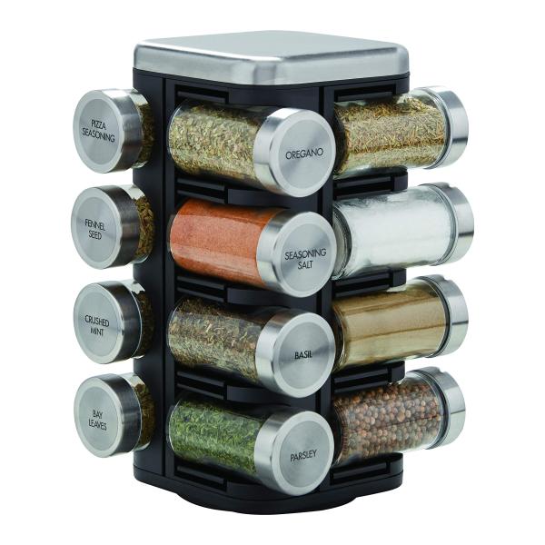 商品名: Kamenstein 16瓶 プラスティック スパイスラック ブラック Kamenstein 16 Jar Plaza Plastic Spice Rack, Blackブランド: Kamenstein商品サイズ: 16-Jar高...