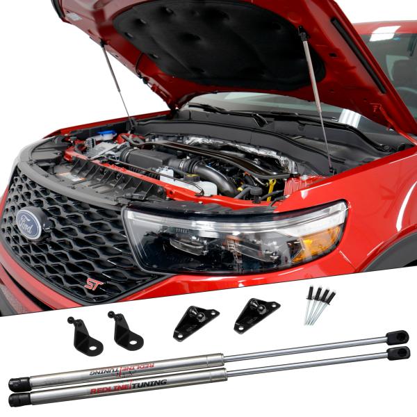 商品名: Redline Tuning 21-11036-03 フード QuickLIFT Elite Struts Ford Explorer 2020+対応 (ステンレススチールストラット) Redline Tuning 21-1103...
