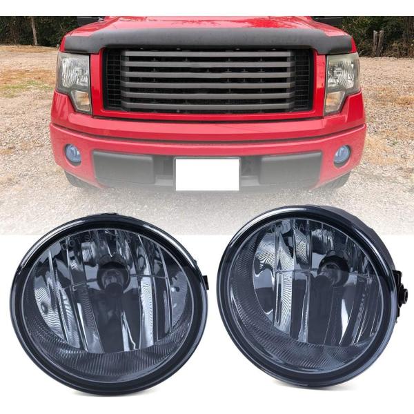 商品名: PIT66 フォグランプ 06-10 フォード F-150/06-08 リンカーン マーク LT 左右 バンパー ドライビング フォグランプ 電球付き スモーキーレンズ PIT66 Front Bumper Fog Lights ...
