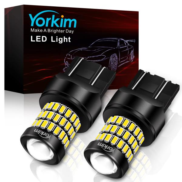 商品名:  Yorkim Ultra Bright 7440 Led Bulb White T20 Led Bulb 7441 7443 7444 W21W Led Bulb for Backup Reverse Light, Brake ...