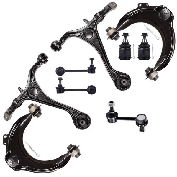 商品名: cciyu 下部ボールジョイント 下部コントロールアーム フロントスウェイバーエンドリンク アッパーコントロールアーム リアスウェイバーエンドリンク 2005-2007年式アコード用 サスペンションキット10個 cciyu Low...