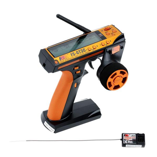 商品名:  GoolRC Flysky FS-GT3C RC Transmitter 2.4Ghz 3CH LCD Remote Controller with FS-GR3E Receiver for RC Car Boat (Yello...